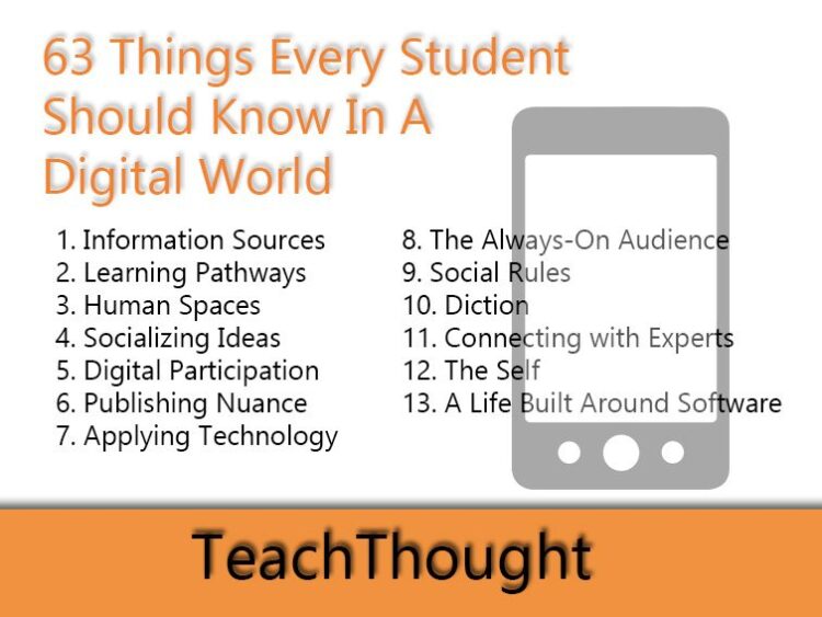 63 Things Every Student Should Know In A Digital World | LearnThought